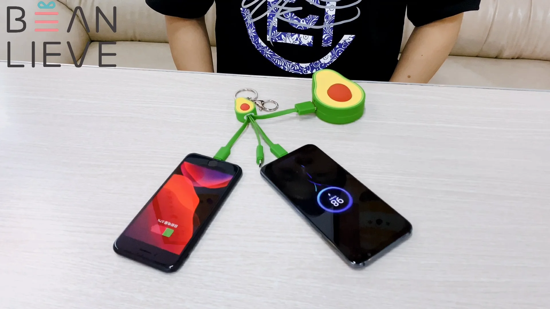 Cute Design Cartoon Universal Multi Travel Usbc Avocado Shape Keychain ...