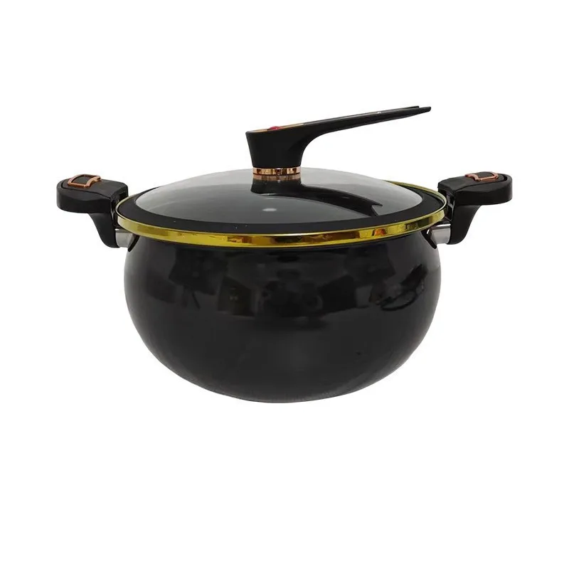 Enamel Micro Pressure Cooking Pot 28cm For Gas And Induction Cooker ...