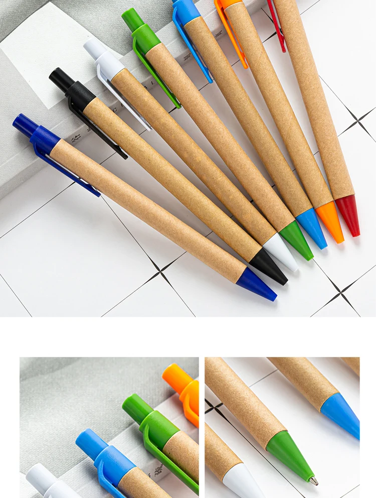 Promotional Custom Recycled Paper Ball Pen - Eco-friendly