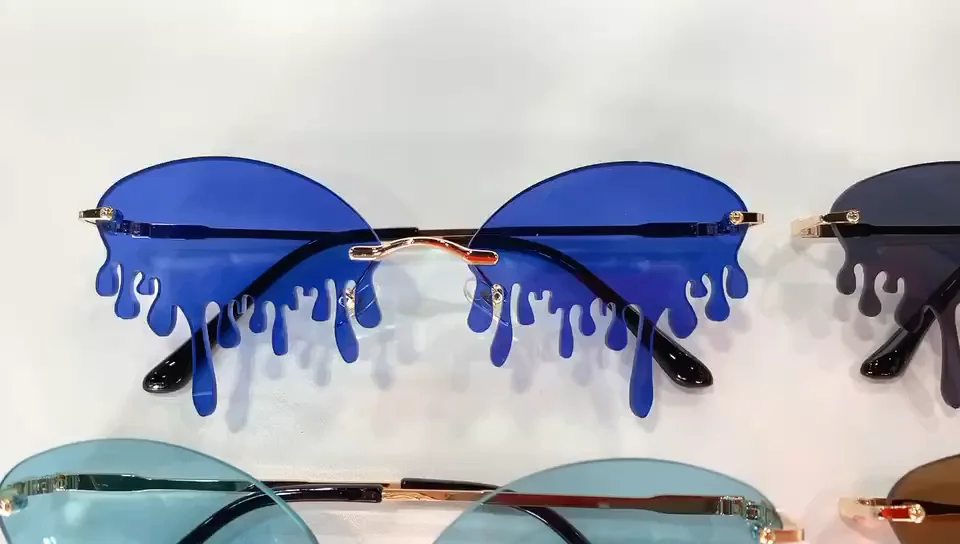 Unique Design Sunglasses,Rhinestone Drip Shades Glasses Drip Sunglasses ...
