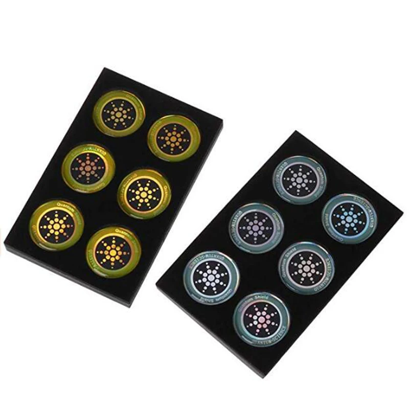 Round Gold Anti Radiation Emf Chip Sticker Shiled For Mobile Phone ...