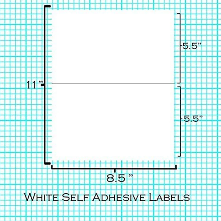 Half Sheet A4 Permanent Adhesive Shipping Labels Shipping Address ...