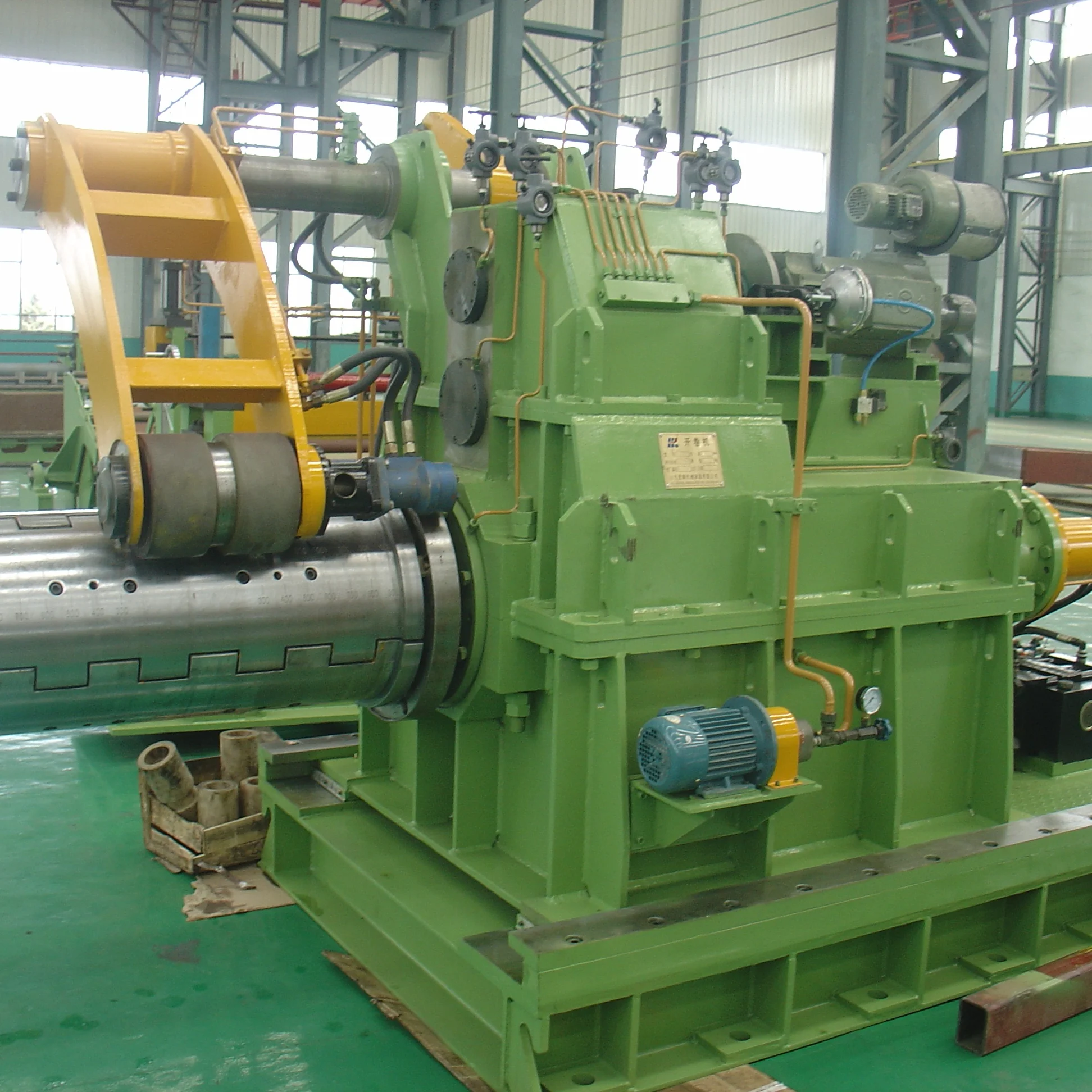 Metal Coil Uncoiling Leveling Mobile Shear Assembly Line Coil Uncoiling ...
