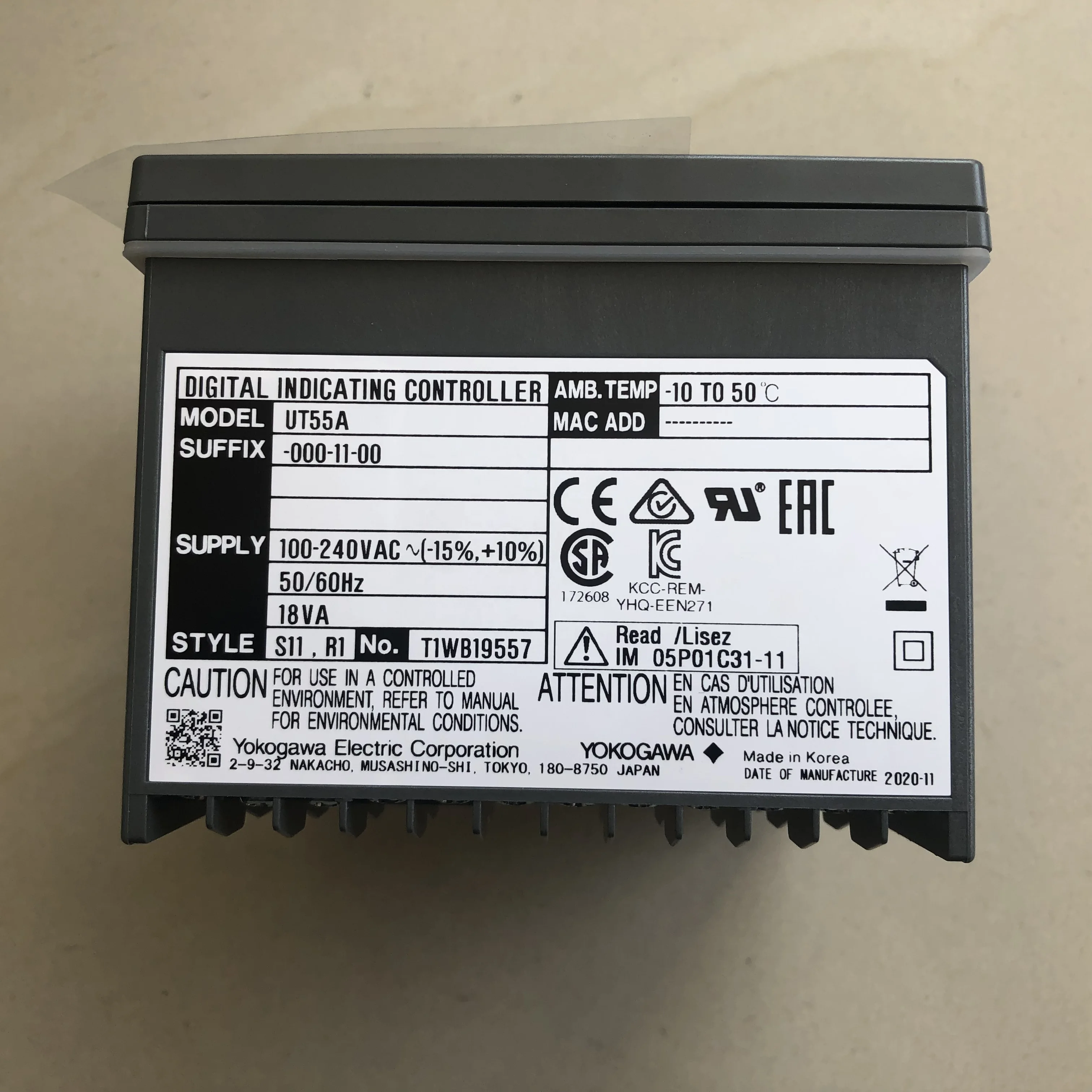 High Quality Japan Yokogawa Ut55a Advanced Temperature Controller With ...