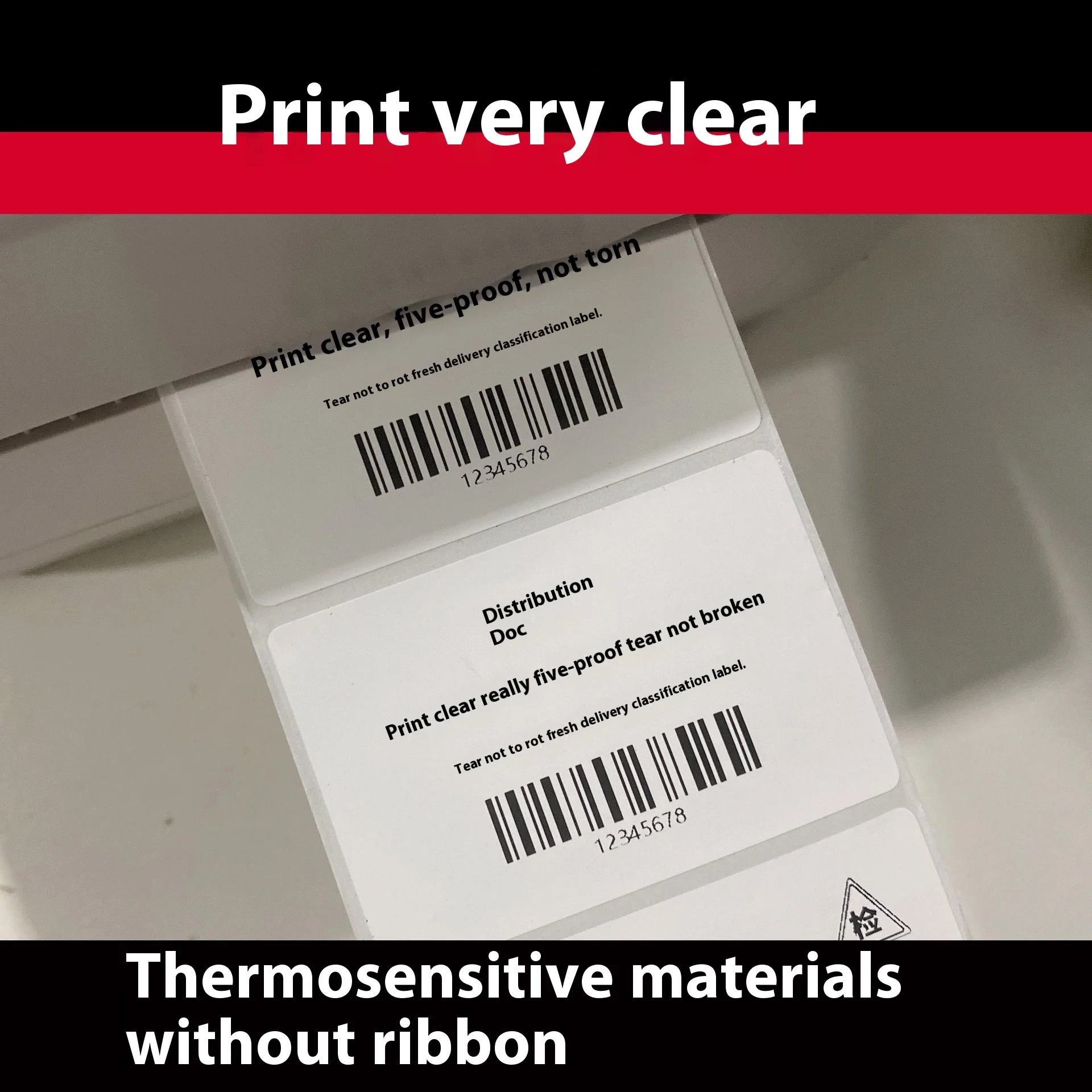 Synthetic Thermal Paper 6040 Adhesive Removable Tear-Resistant ...