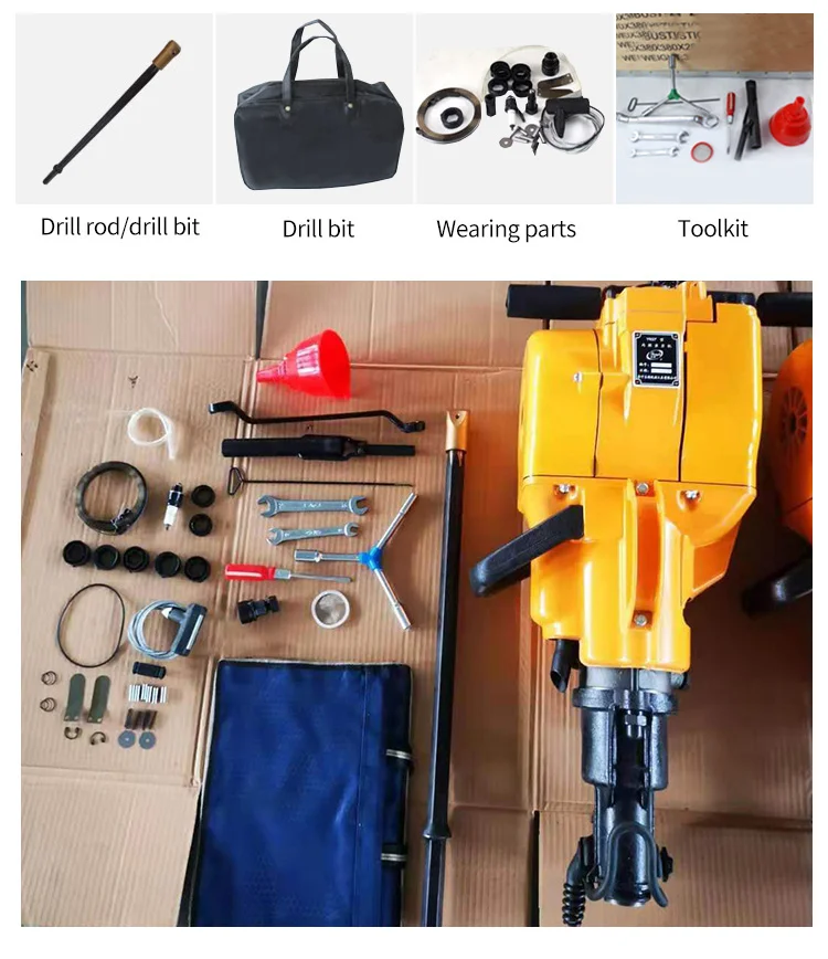 Portable Yn27c Gasoline Powered Jack Hammer for Rock Drilling