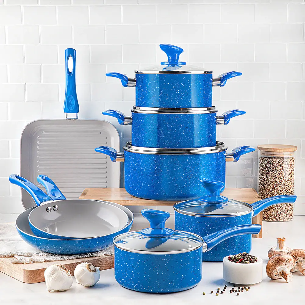 Blue Sky Cooking Pots And Pans Ceramics Cookware Set Pan Set - Buy ...