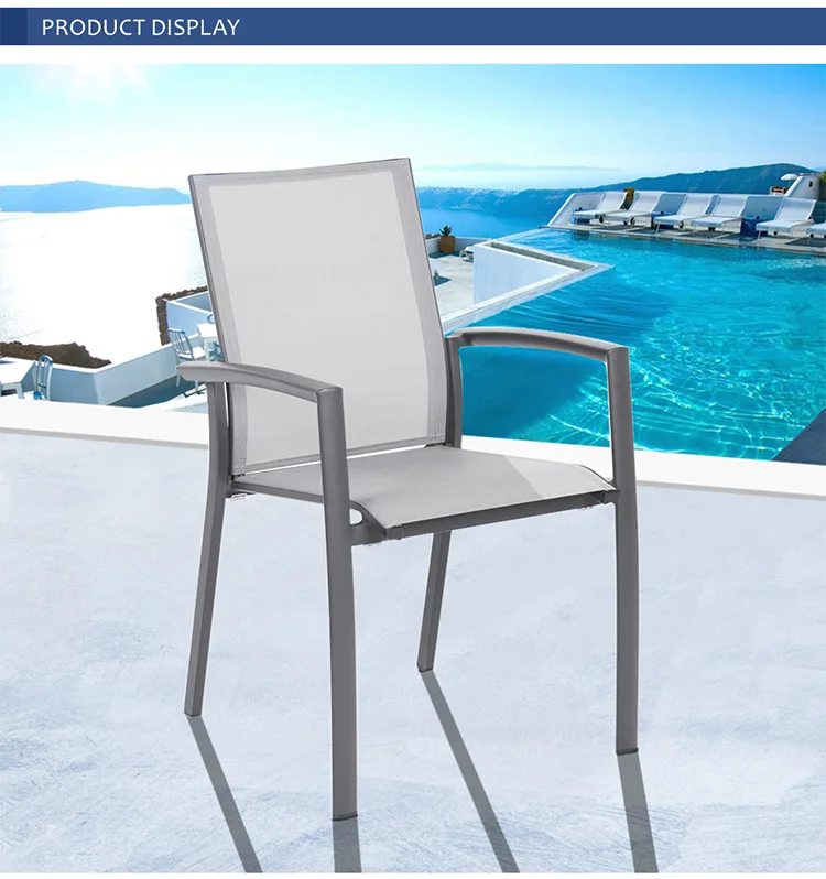 Stackable Sling Patio Chairs - Modern Luxury for Outdoor