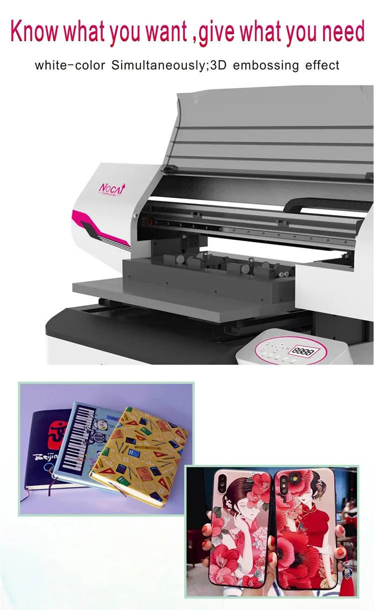 Nocai A2 Size UV Printing Machine - 40*60cm Mini Printer for Gifts ...