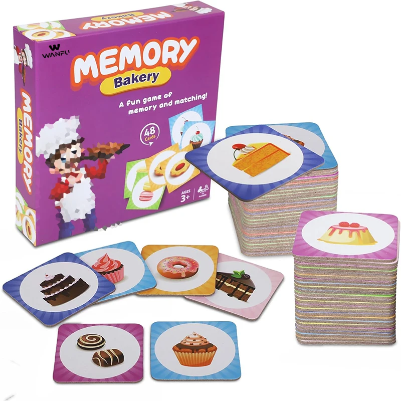 Custom Printed Paper Flash Card Learning Printing Memory Game ...