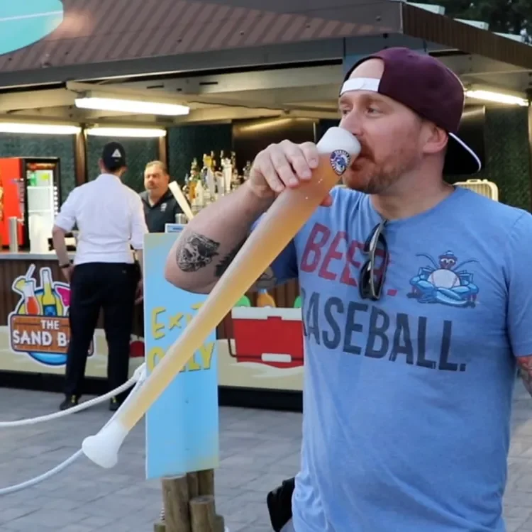 21oz Baseball Bat Beer Mug Yard Glass Plastic Stadium Baseball Beer ...