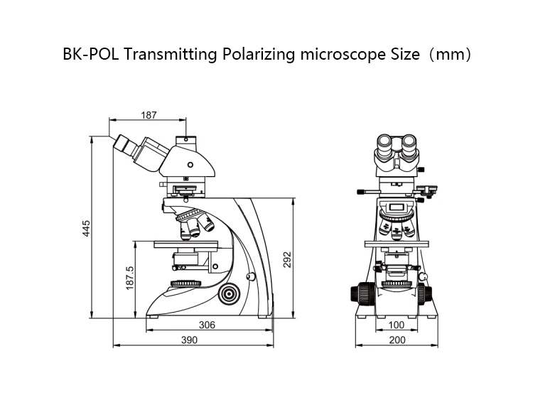 Lab BK-POL Polarizing Microscope - Reflected Polarized Light