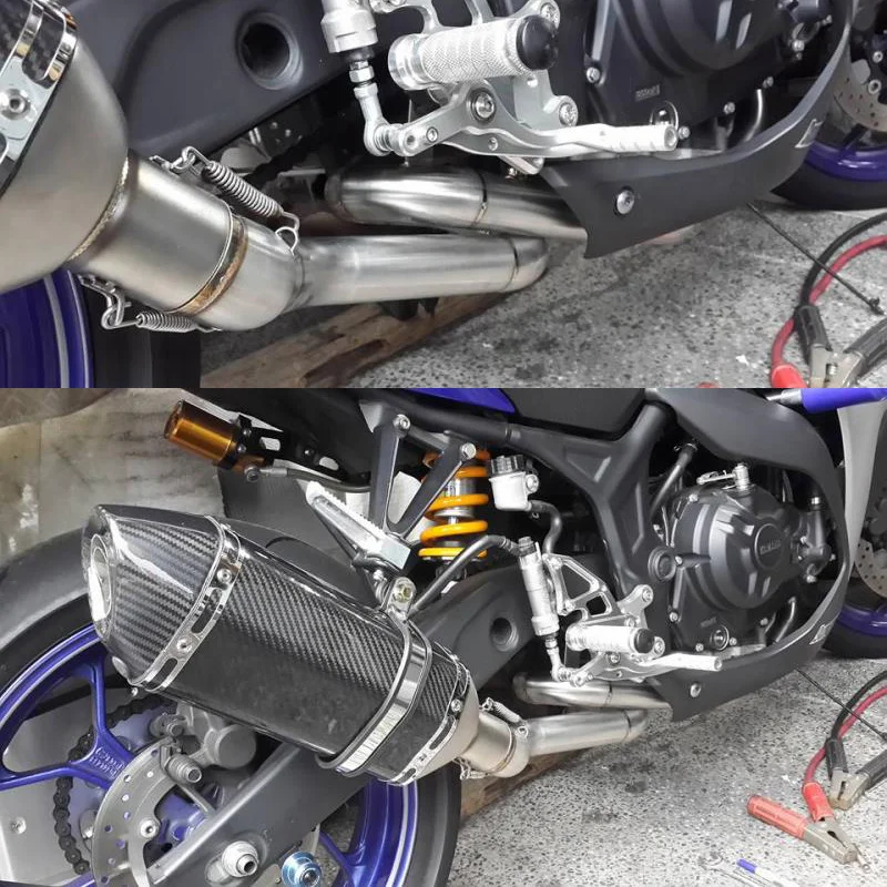 For Yamaha Yzf R3 Exhaust Pipe Stainless Headers Downpipe R25 Bend Pipe
