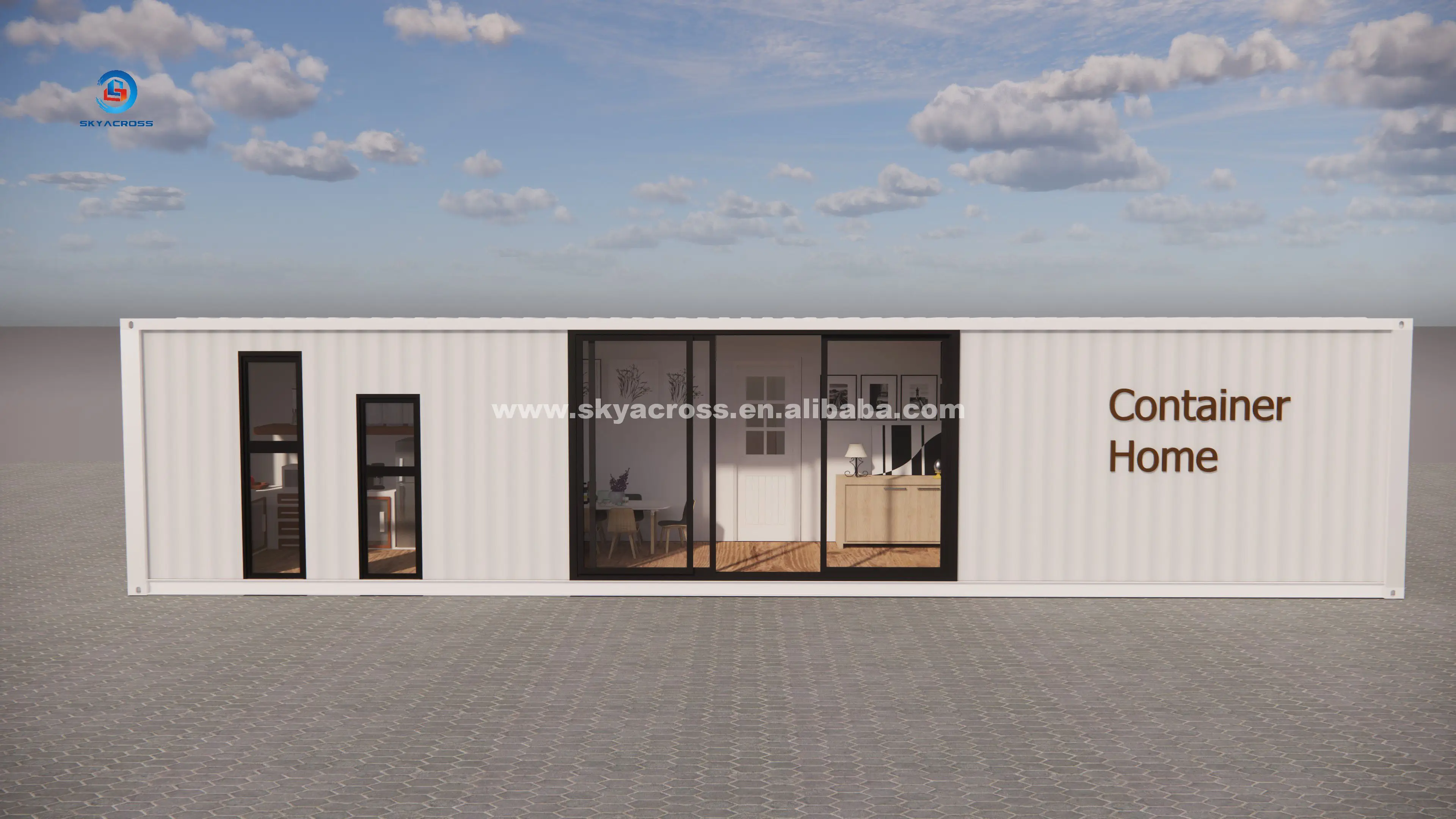 Luxury Chinese Prefabricated House - 40 Feet Container Home