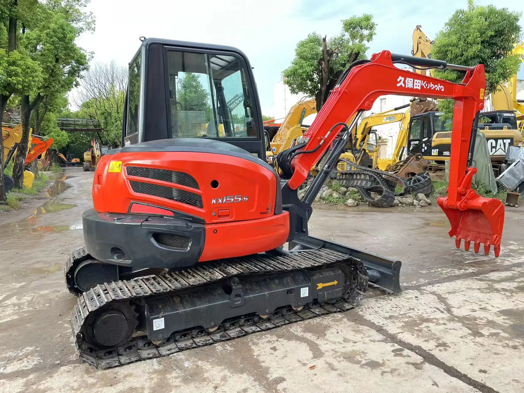 High Quality Second Hand Kubota 5.5ton Excavator Kx155 Kx161 Kx185 ...