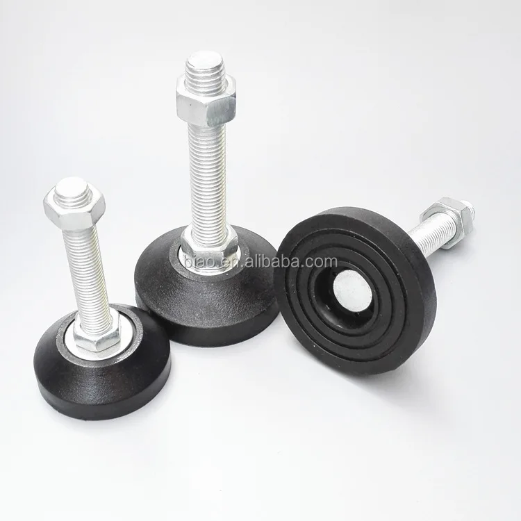 Black Rubber Base M16 M18 M20 Adjustable Leveling Feet - Buy Adjustable ...