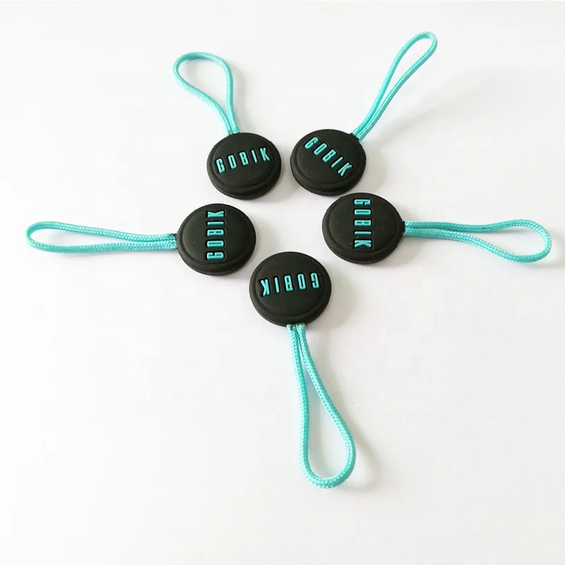Custom Brand Logo Different Shape Soft PVC TPU Silicone Zipper Pull for ...