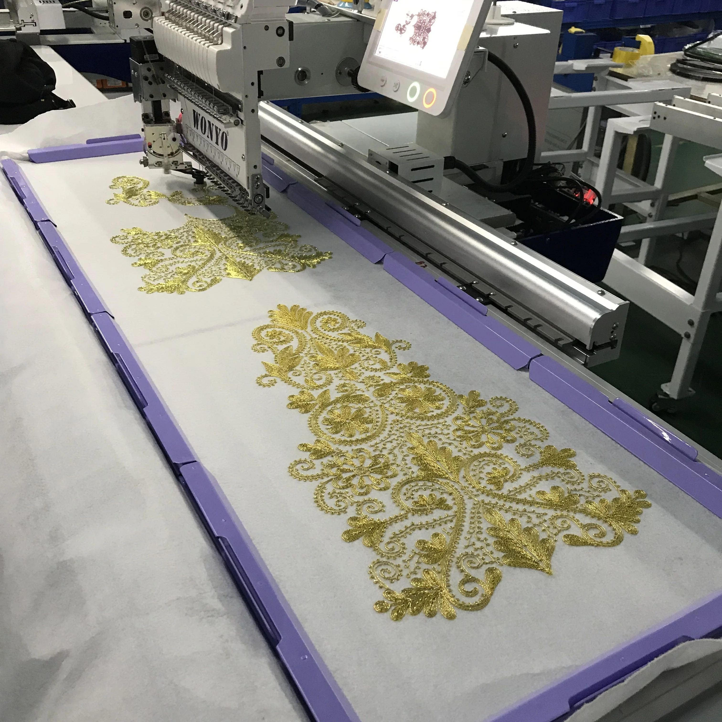 Wonyo Embroidery Machine - High Speed Single Head 12/15 Colors