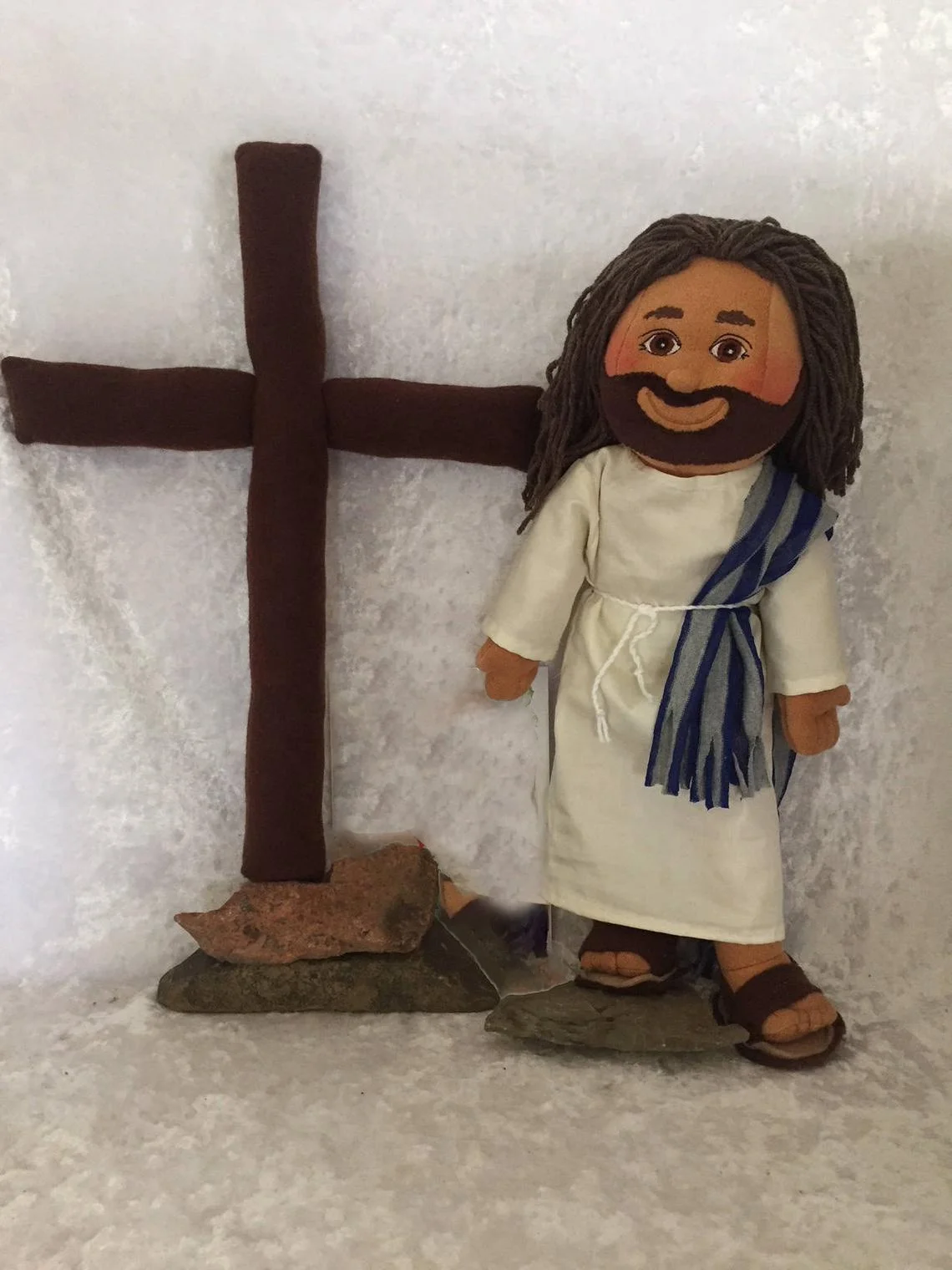 Custom Soft Bible Doll Jesus Doll with Plush Cross