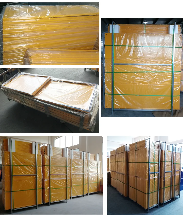 1500x450mm Yellow Warning Traffic Frame Barricade Road Construction ...