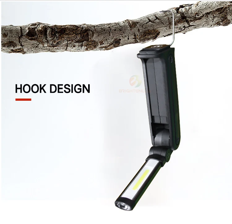 Rotary Switch 360swivel Magnetic Base Hook Rechargeable Cob Work Lights ...