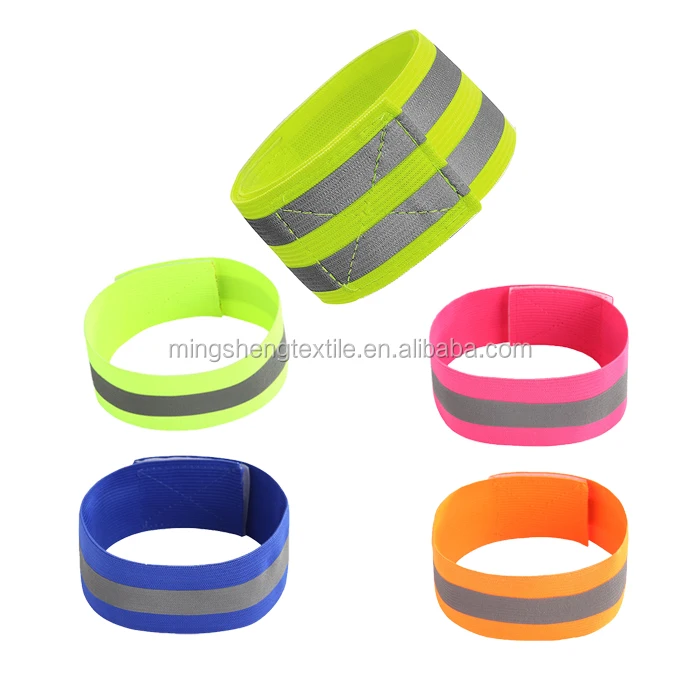 High Visibility Running Reflective Armband Safety Elastic Fluorescent ...