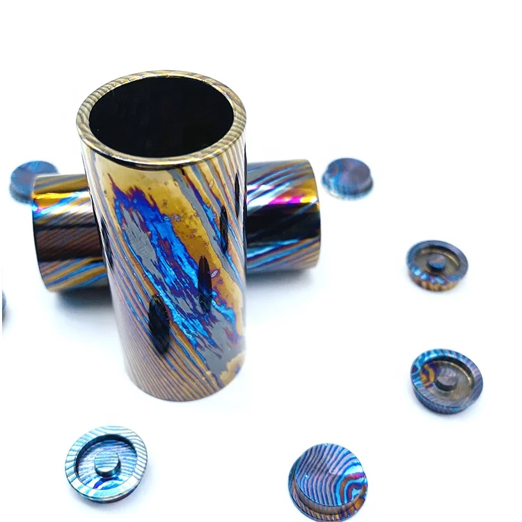 Timascus Mokuti Tube 20mm - Seamless Titanium Pipes