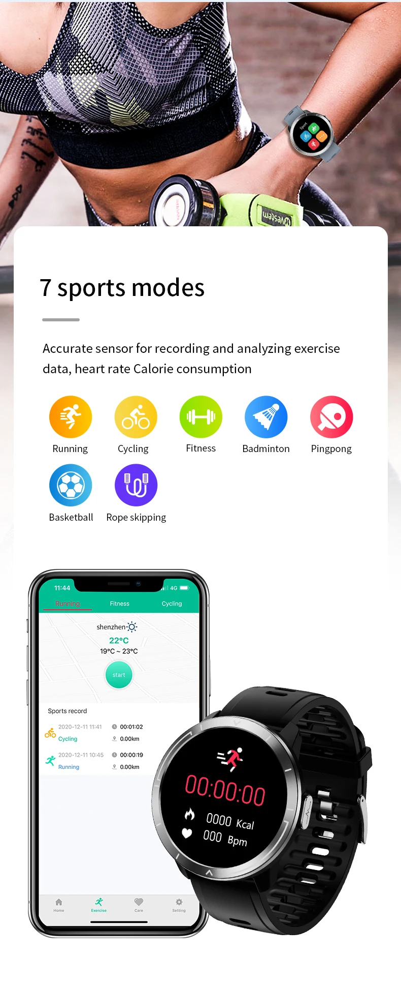 M18 Plus Smart Watch 2021 Body Temperature Smartwatch ECG PPG Accurate ...