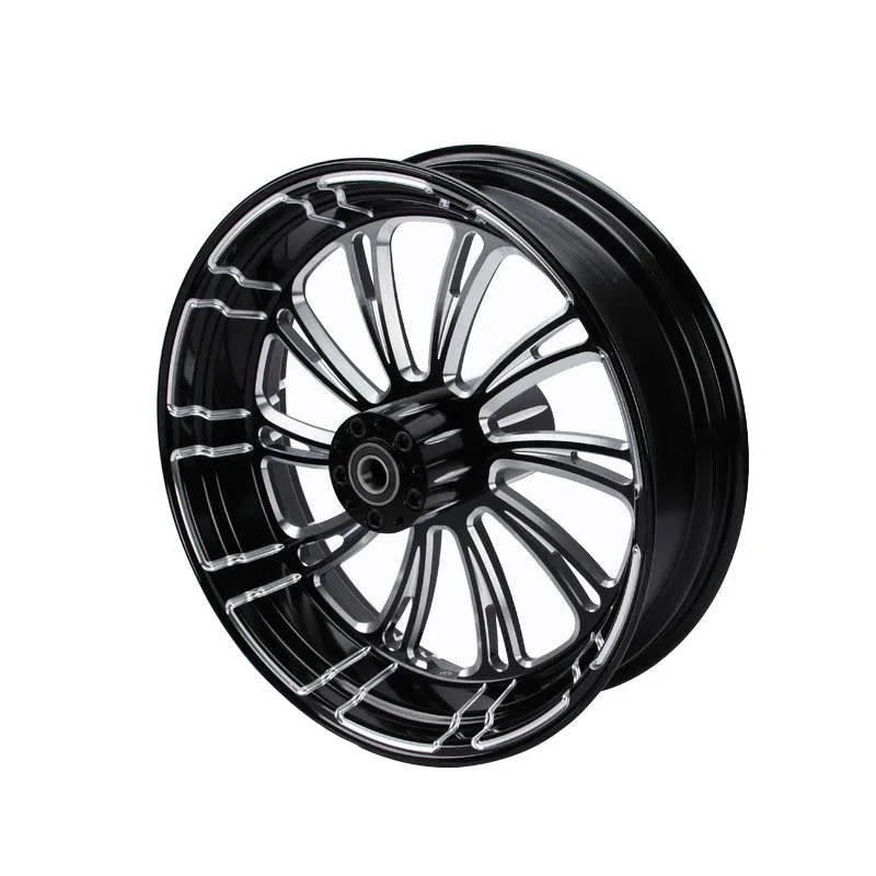 Motorcycle Front Rear Modified Wheel Rims Aluminum Alloy 18 Inch Black ...