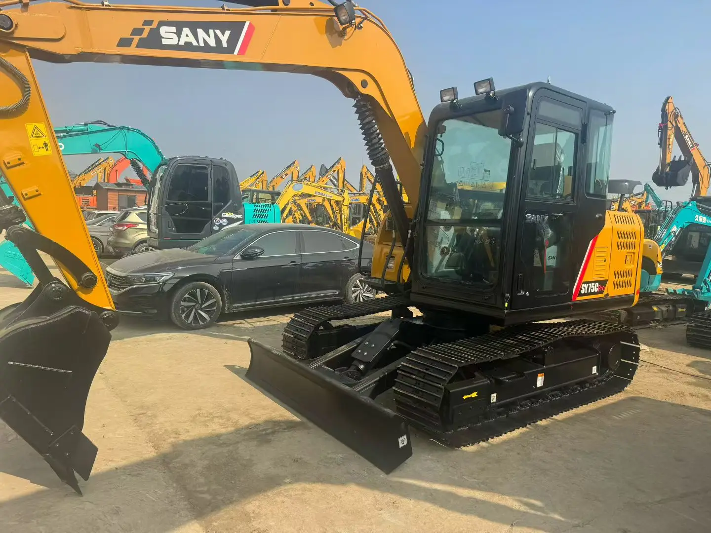 Secondhand Used Sany SY75 SY75C 7.5 Ton Hydraulic Crawler Excavator ...