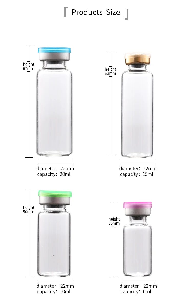 Hot Selling Transparent 2ml 3ml 5ml 10ml 15ml Injection Glass Ampoule Bottles Medical Vial ...