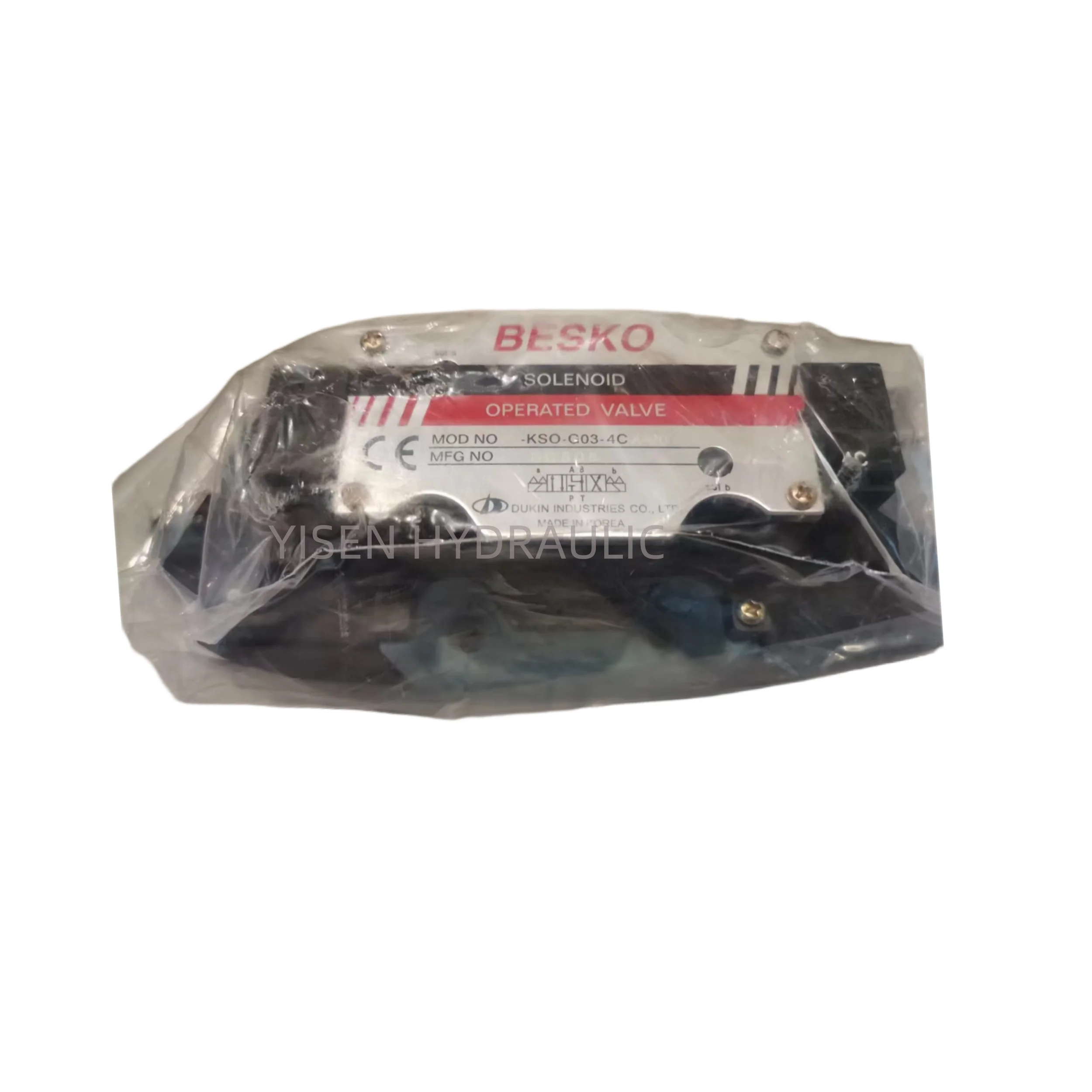 Korea BESKO Solenoid Valve KSO-G02 - Reliable Hydraulic Solutions
