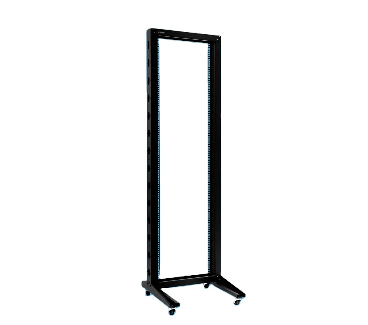 19 Inches Two Posts Open Rack With Castors Floor Standing Rack Spcc ...