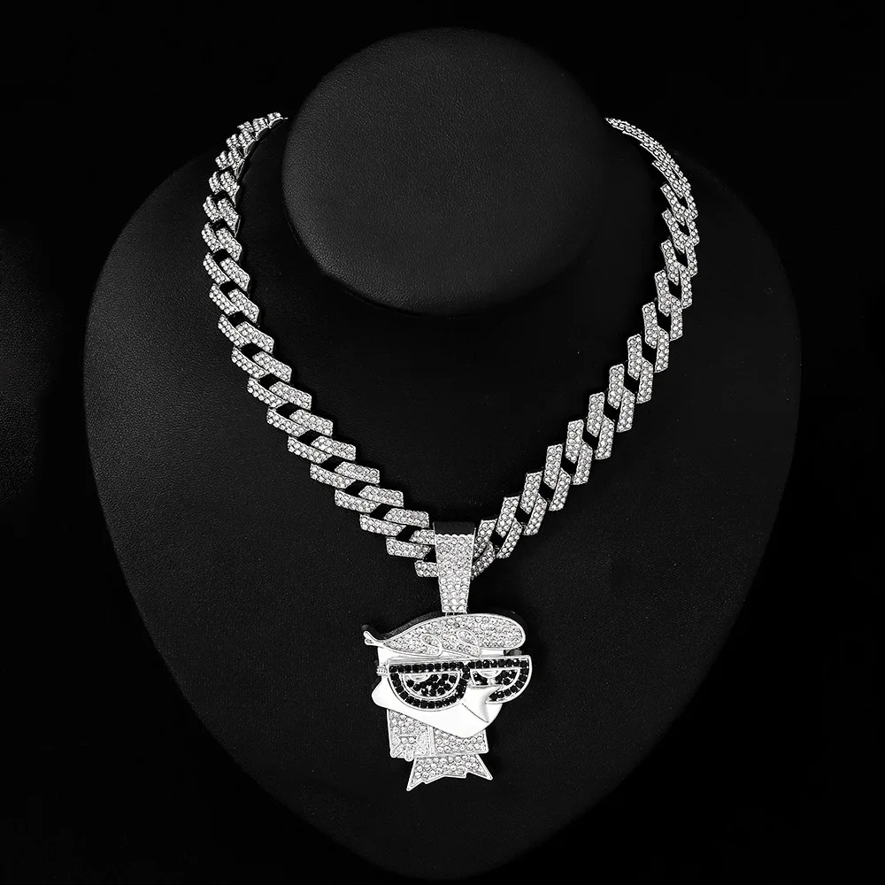 Cross-Border Hip-Hop Queen Portrait Necklace Fashion Jewelry for Men ...