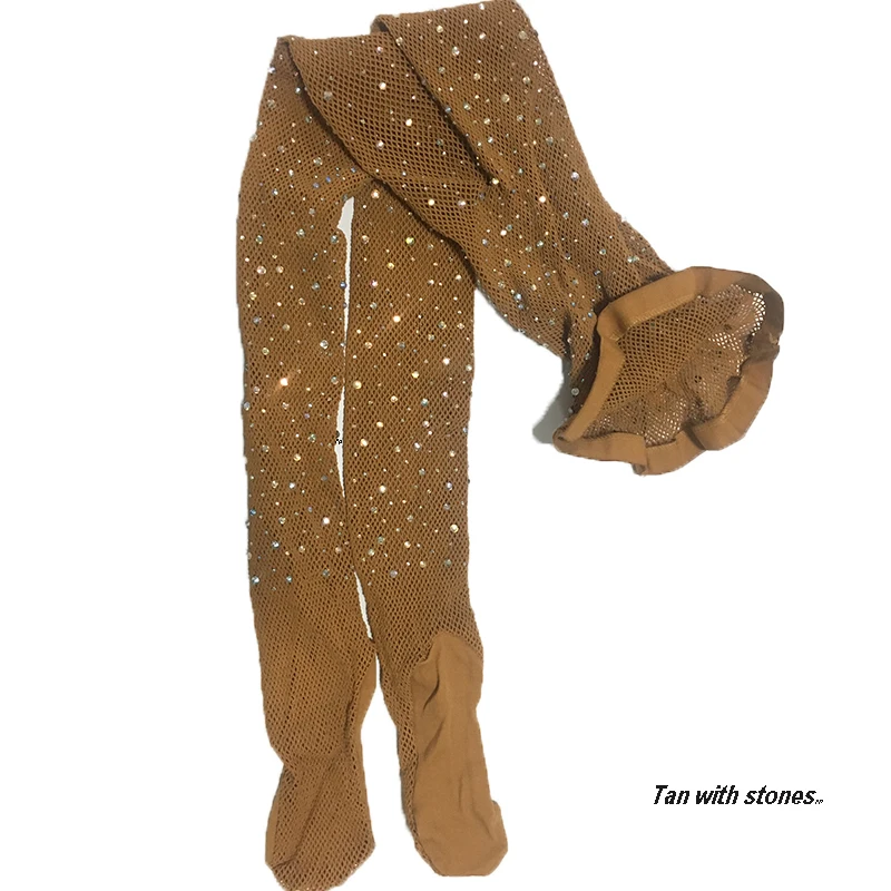 Sexy Rhinestone Women Tights Ballroom&latin Dance Competitions ...