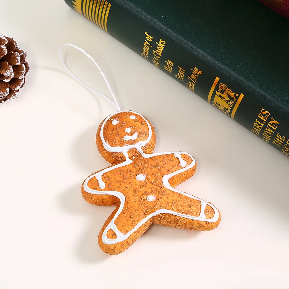 Modern Three-Dimensional Gingerbread Man Candy Cane Pendant Cross ...