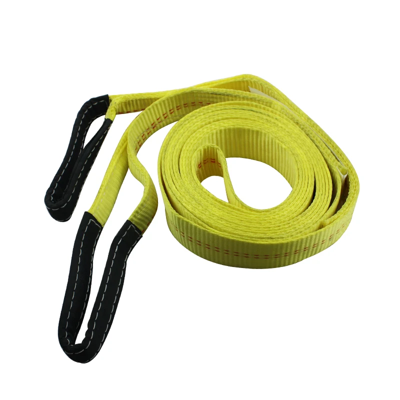 75mm 3t Yellow Polyester Flat Webbing Lifting Sling - Buy Webbing Sling ...