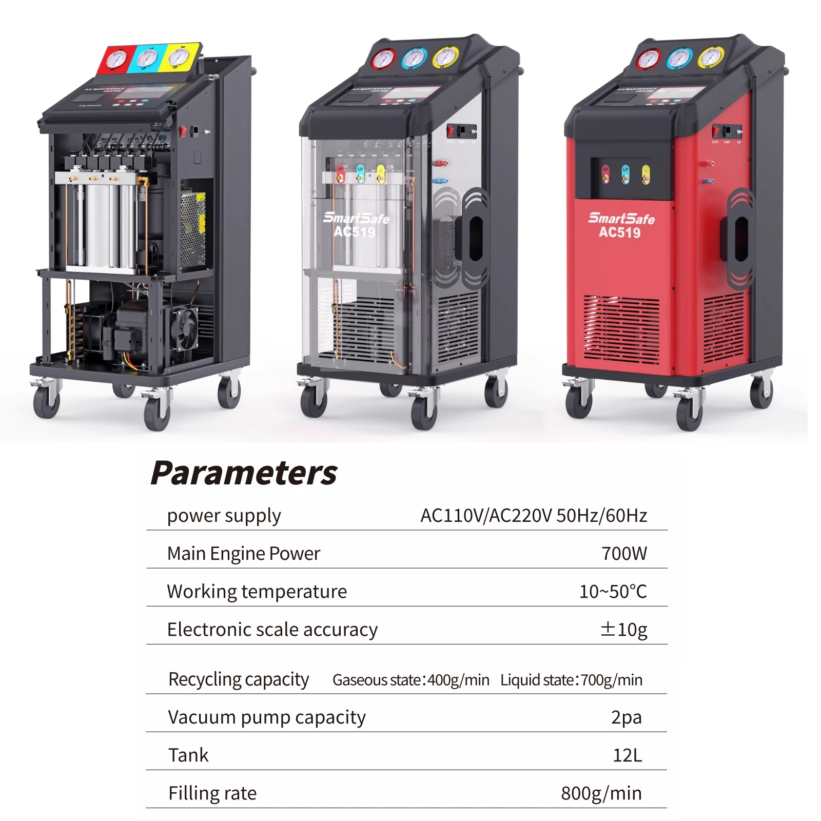 LAUNCH AC519 A/C Service Station for R134A/R1234YF - Automatic Cleaning ...
