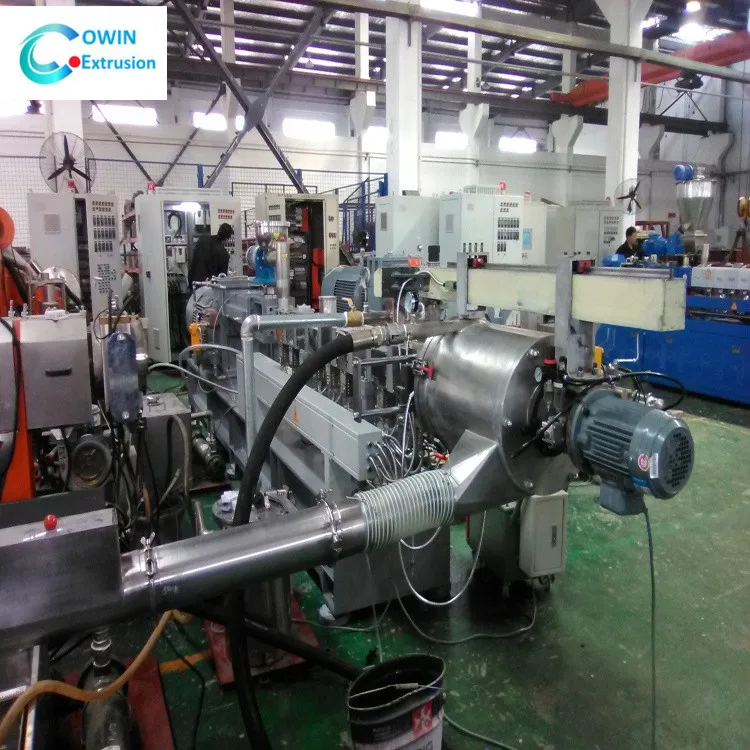 High Twin Screw Extruder Machine Eva Hot Melt Adhesive Pellet Extruder ...