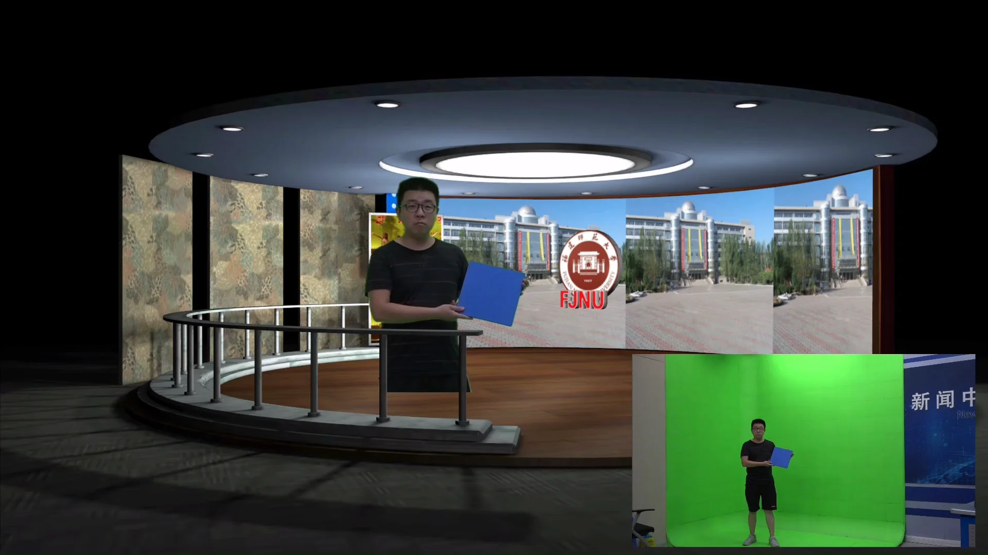 Vital studio campus TV video recording green screen background chroma ...