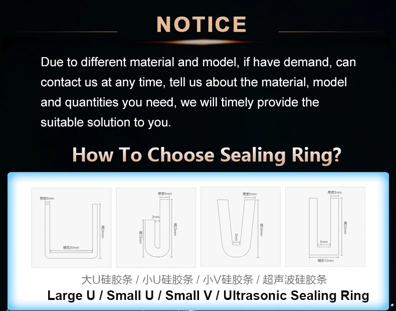 600mm/800mm/1000mm/1200mm Rubber Silicone Seal Ring for Vibrating ...