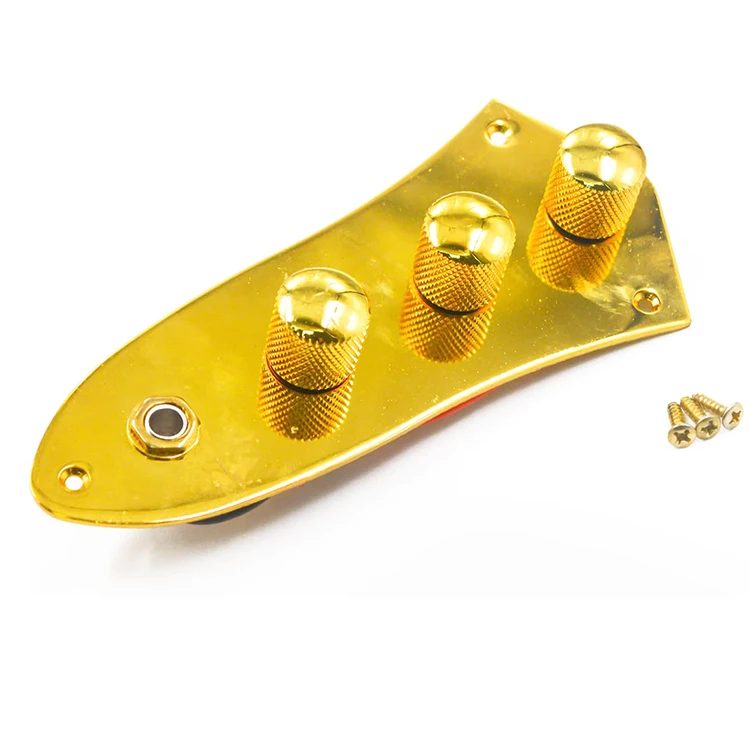 Gold Prewired Guitar Control Plate Loaded J Bass Control Board With ...