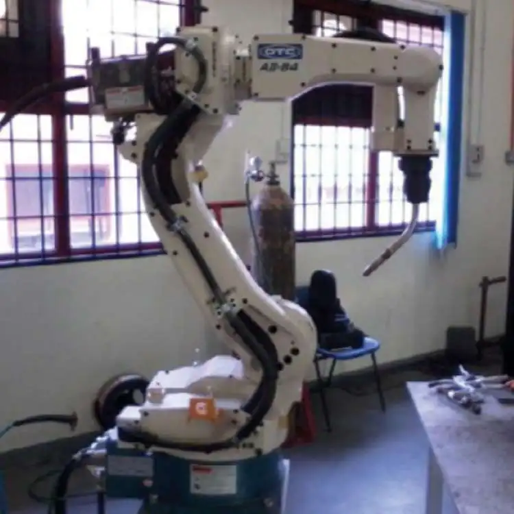 Otc 6 Axis Welding Robot Arm Fd-b6l With Cngbs Gun Cleaning Station For Automatic Welding Robot ...