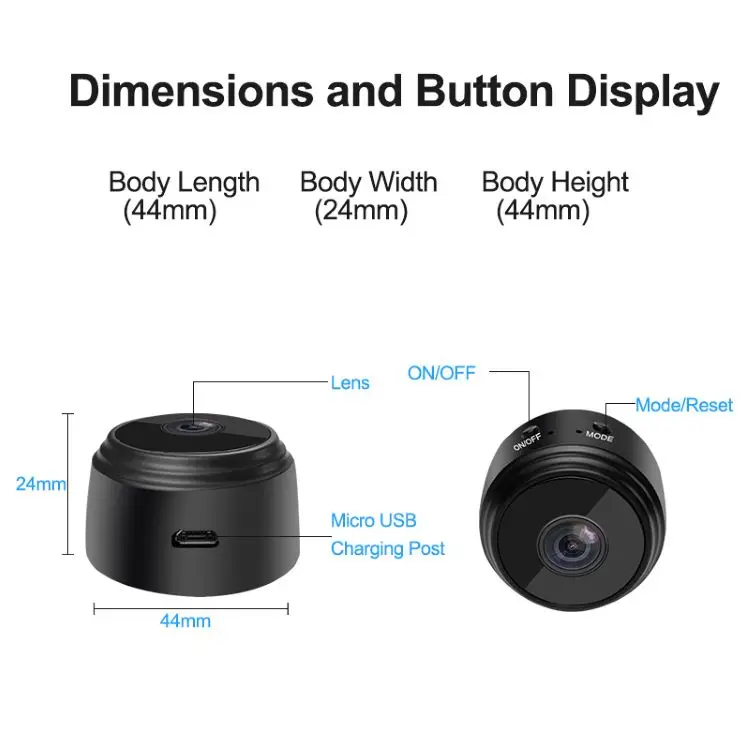 A9 Mini Wifi Camera Smart Home Smallest Camera Full Hd 1080p Camcorder ...