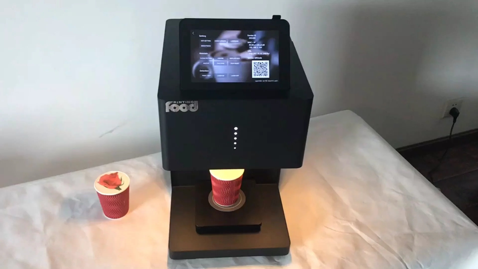 Wifi Controlled Automatic 3d Coffee Printer Bear Drink Food Printing ...
