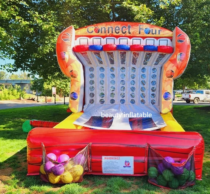 Giant Shoot Four Game Connect 4 Inflatable Basketball Sports Challenge ...