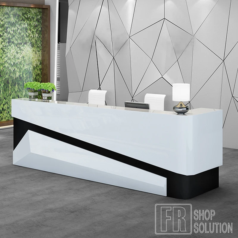 Luxury Design Wholesale White Front Desk Reception Counter Salon ...