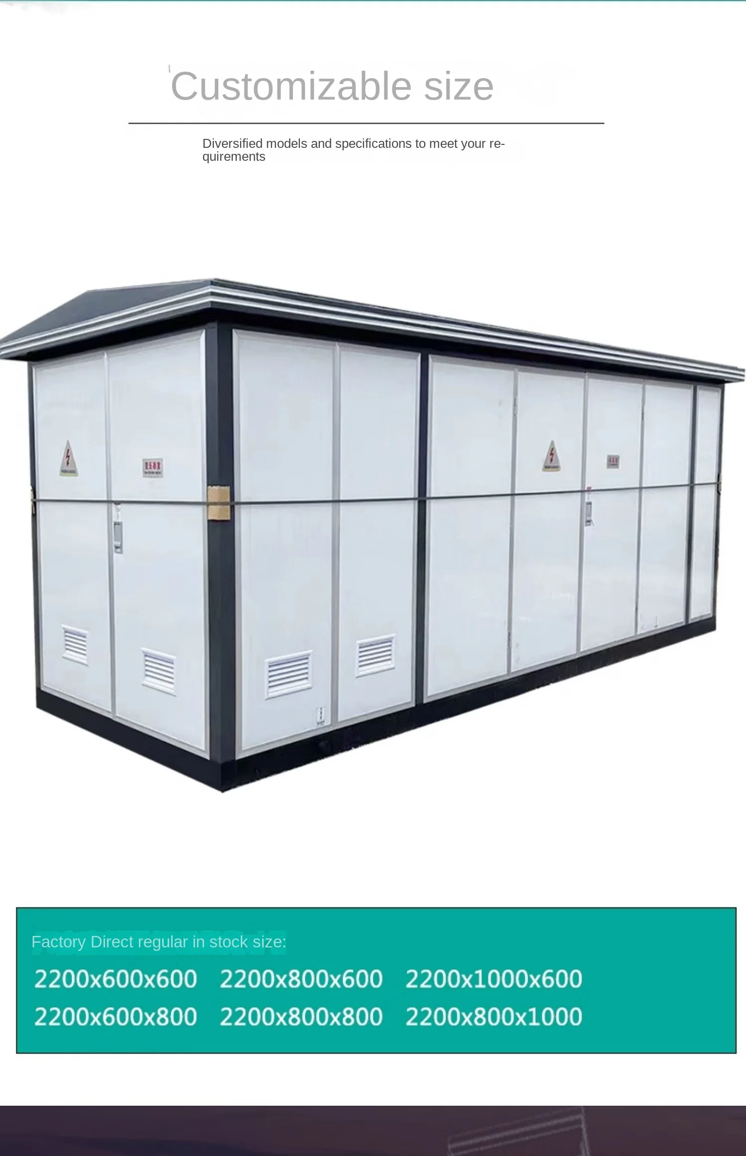 MV&HV Switchgear Prefabricated Energy Container Photovoltaic Primary ...