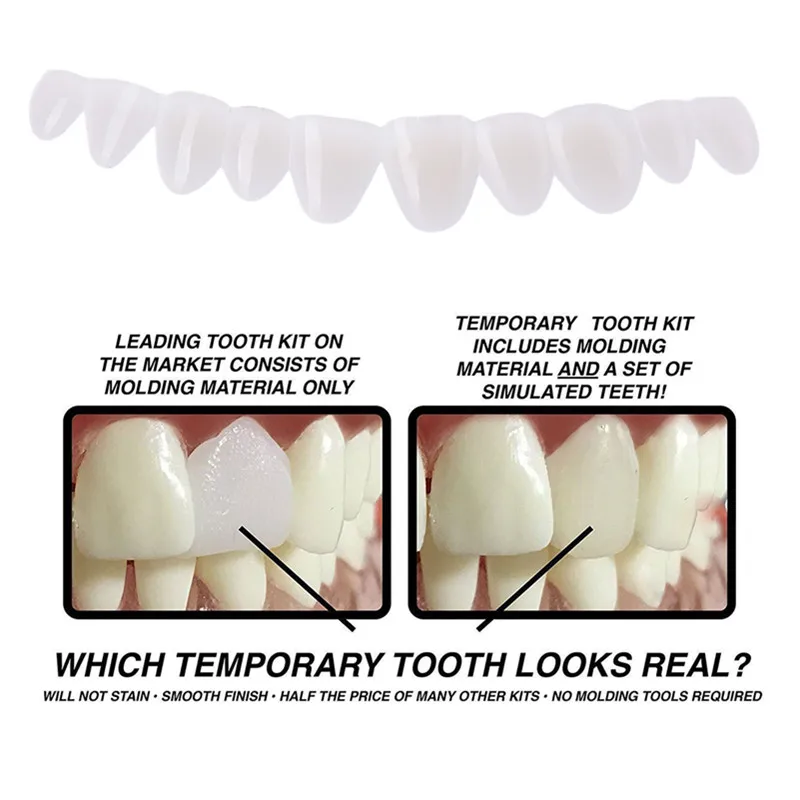 3 Shades Teeth Replacement Full Set False Teeth ODM | Wholesale