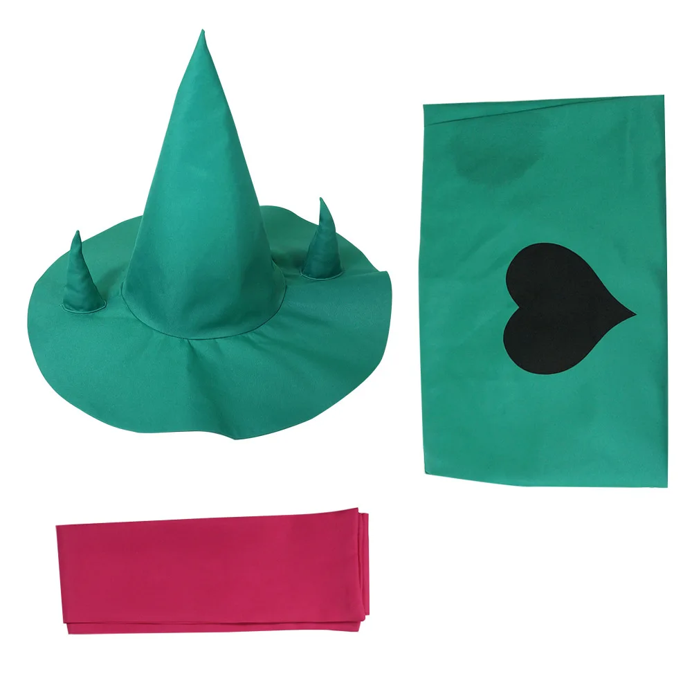 Game Deltarune Ralsei Cosplay Costume - Green Clock Halloween